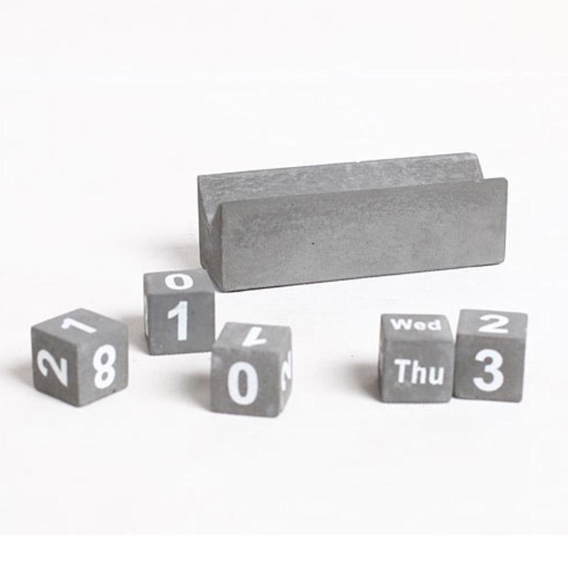 Concrete calendar silicone molds full set – Madmolds
