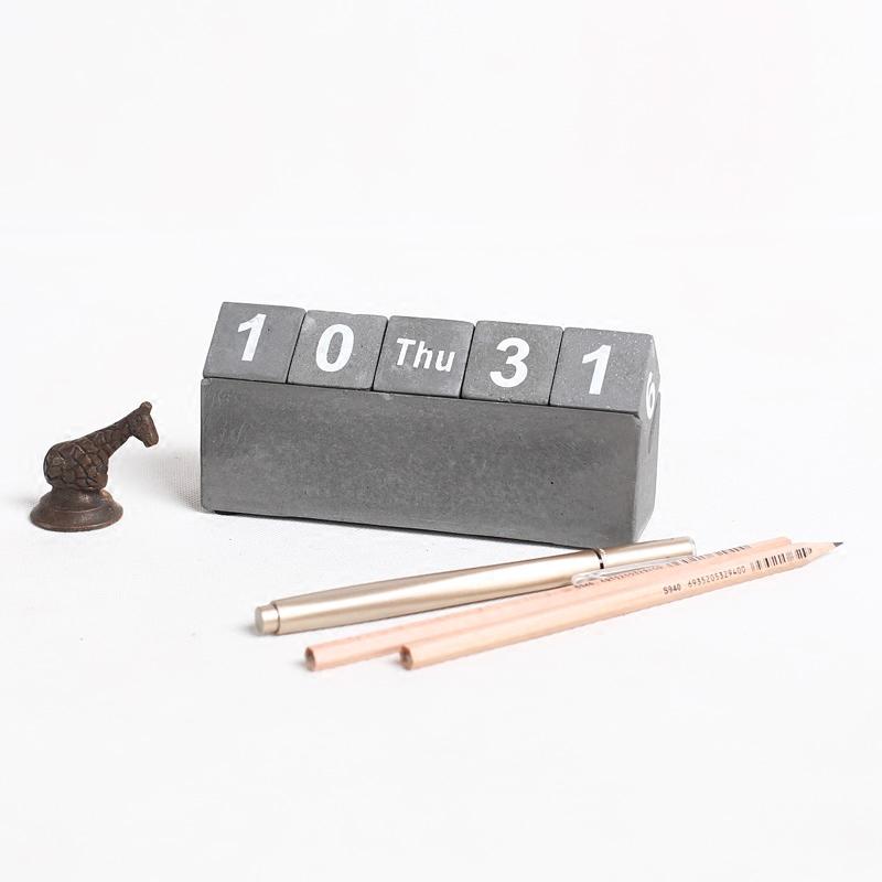 Concrete calendar silicone molds full set – Madmolds